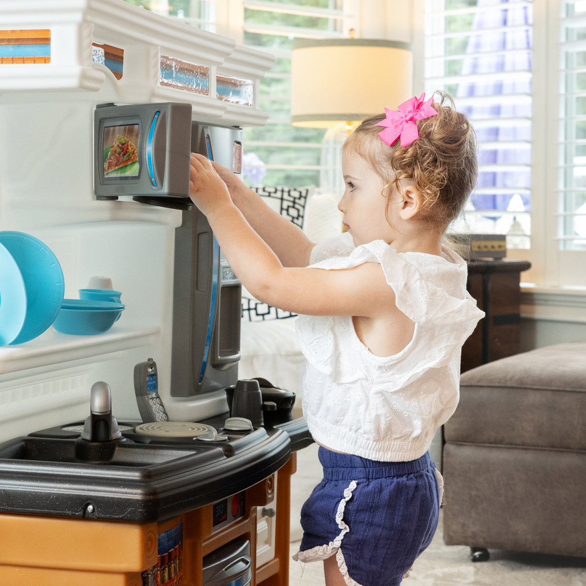 Step2 Lifestyle Custom Kitchen Toddler Pretend Play Kitchen Set ...